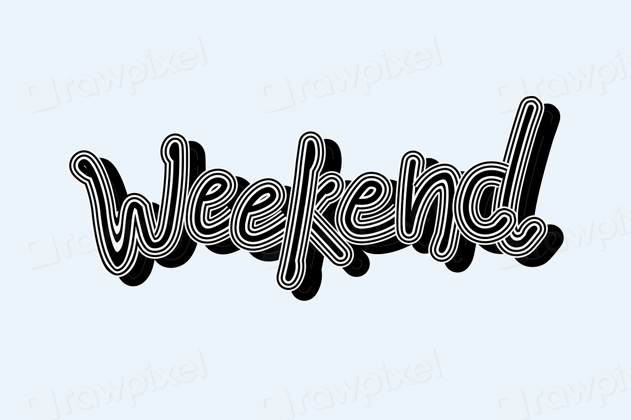 Vintage greyscale Weekend blue wallpaper | Free Photo - rawpixel