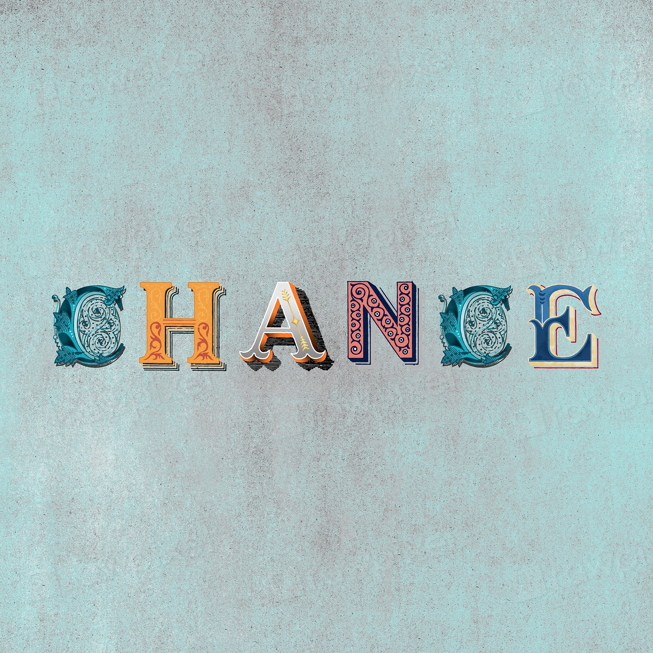 Chance word ornamental font typography | Free Photo - rawpixel