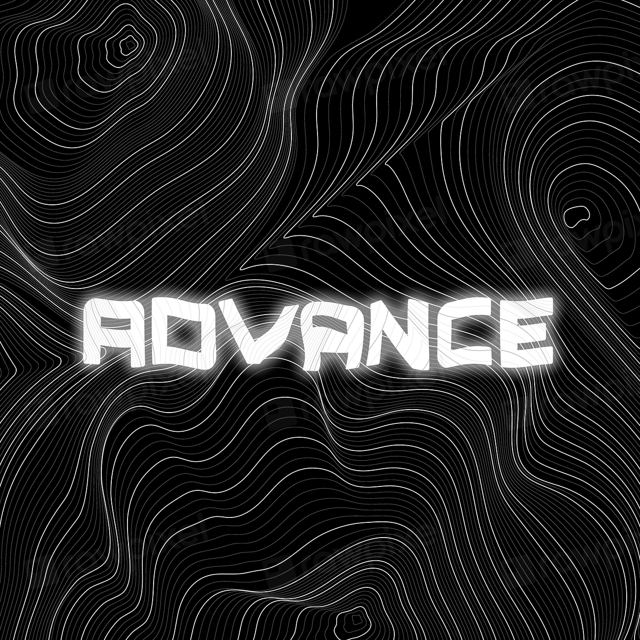 White neon advance word topographic | Free Photo - rawpixel