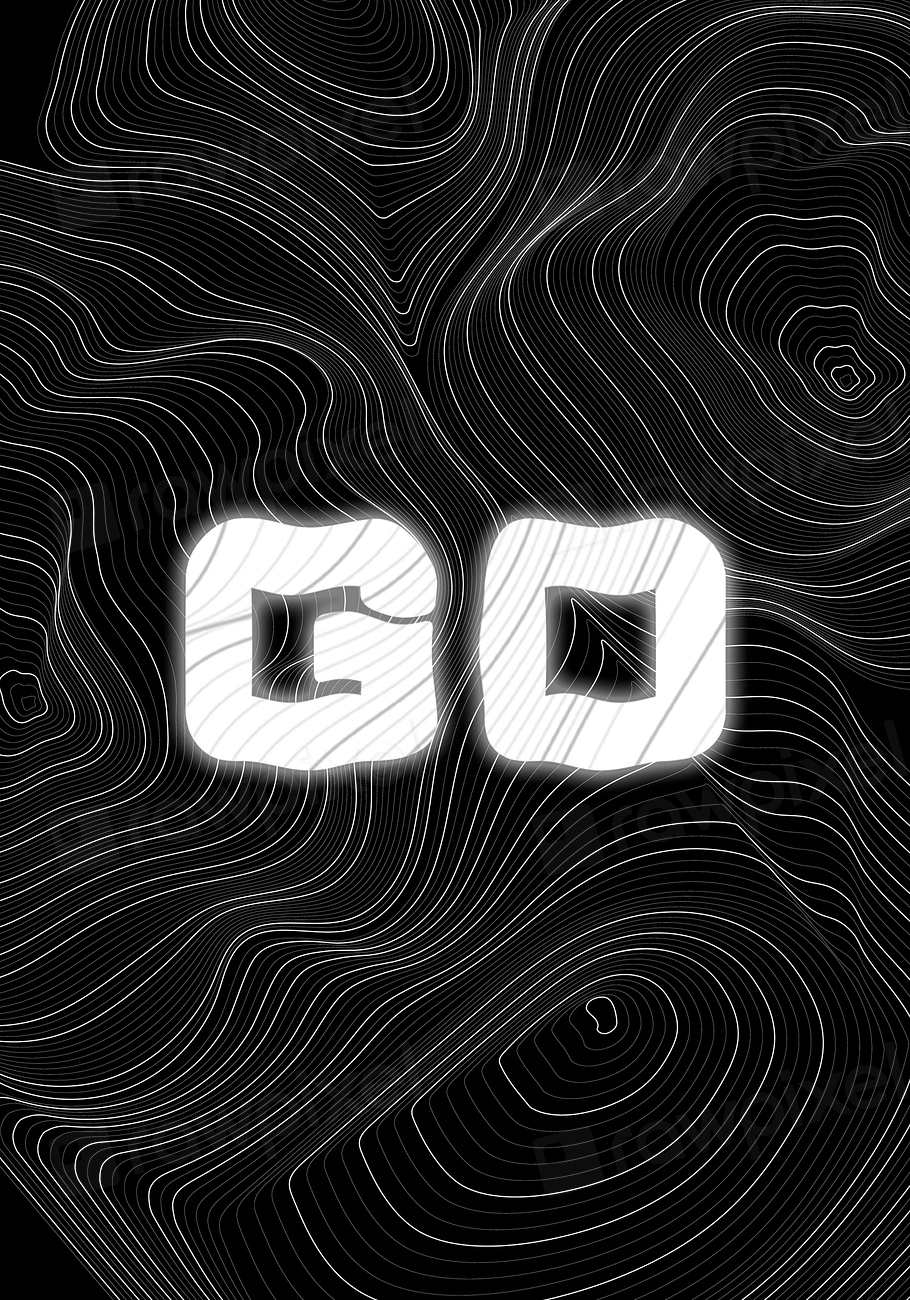 White neon go word topographic | Free Photo - rawpixel