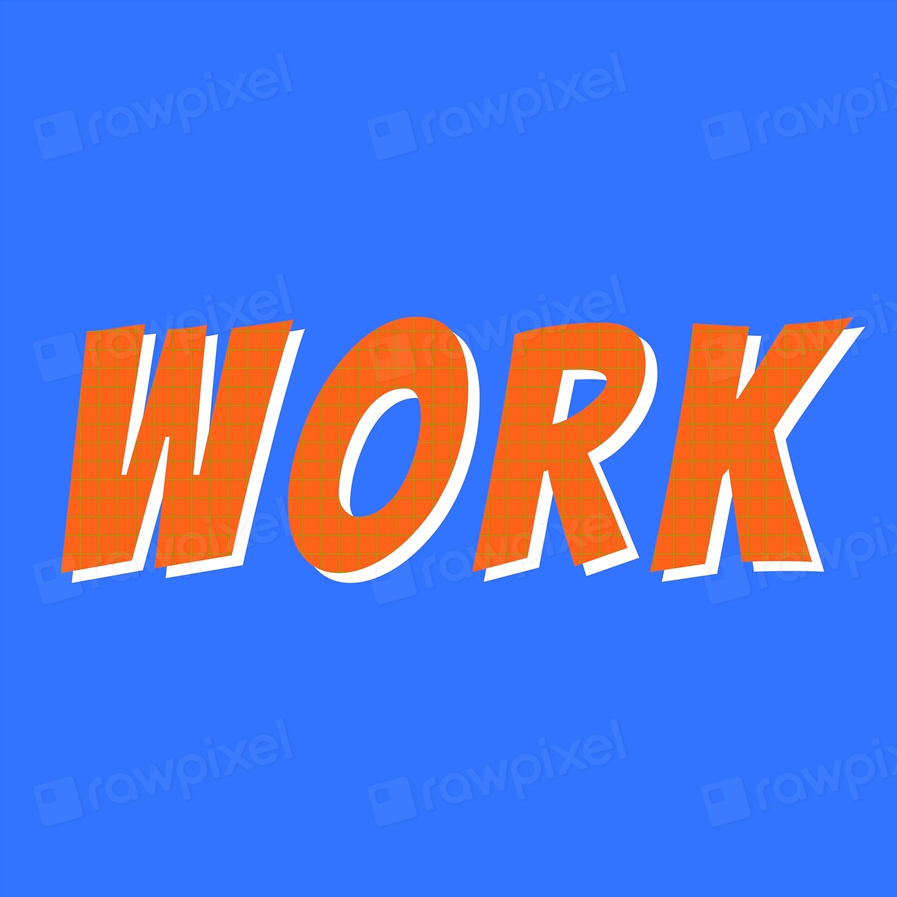 3D work funky lettering vector | Premium Vector - rawpixel