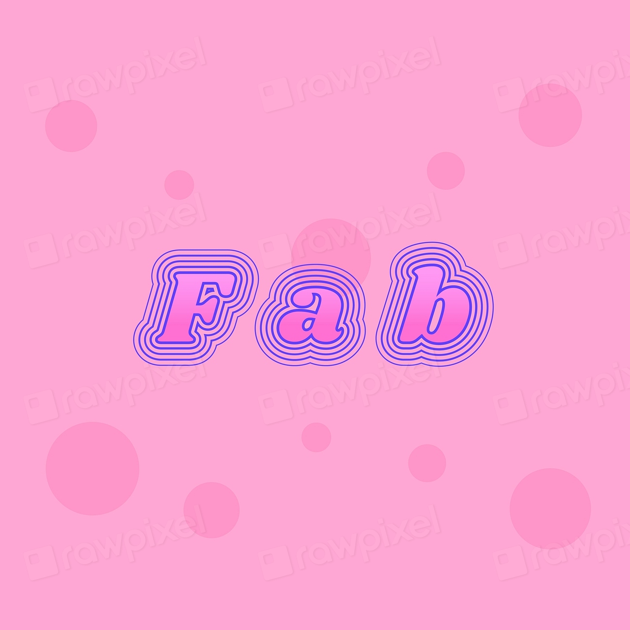 Fab retro font typography vector | Premium Vector - rawpixel