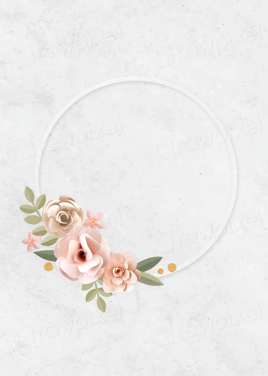 Psd round frame paper craft | Free PSD - rawpixel