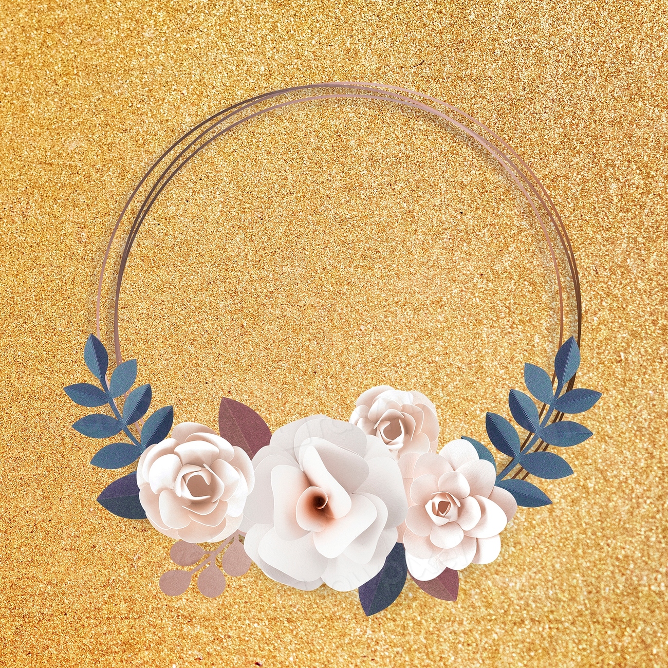 Round frame psd paper craft | Free PSD - rawpixel