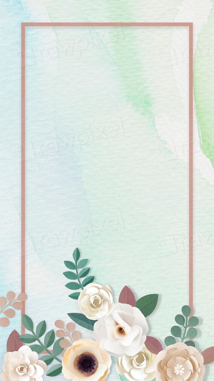 Rectangle frame flower psd paper | Free PSD - rawpixel