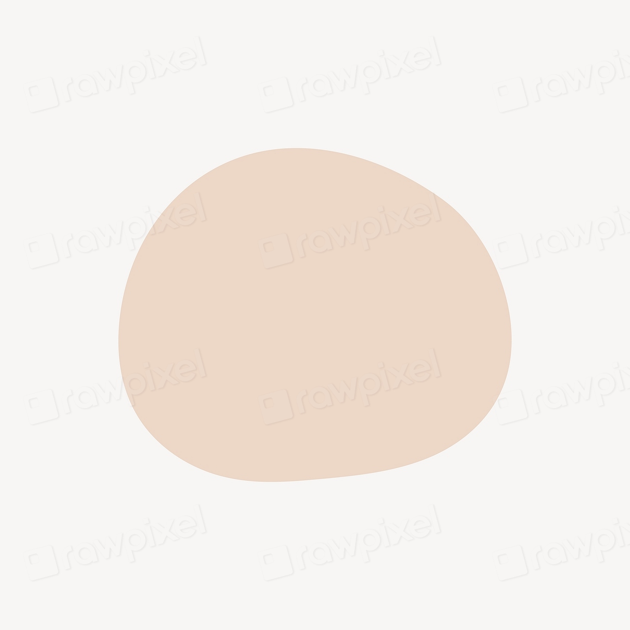 Beige abstract shape sticker, aesthetic | Premium Vector - rawpixel