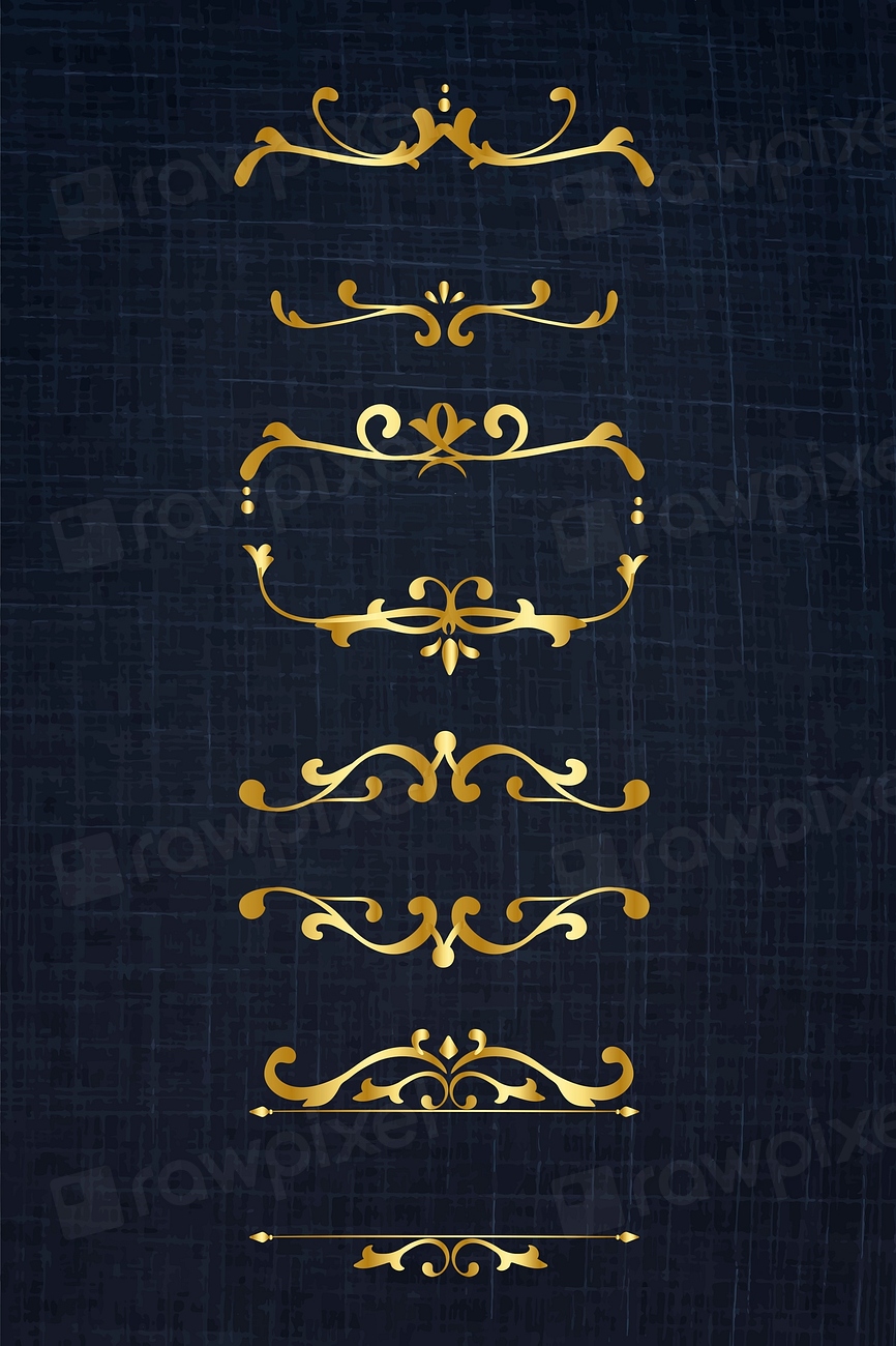 Gold ornamental filigree frame psd | Premium PSD - rawpixel