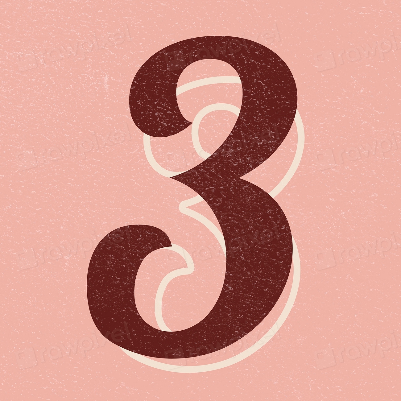 Number three sign symbol icon | Premium PSD - rawpixel