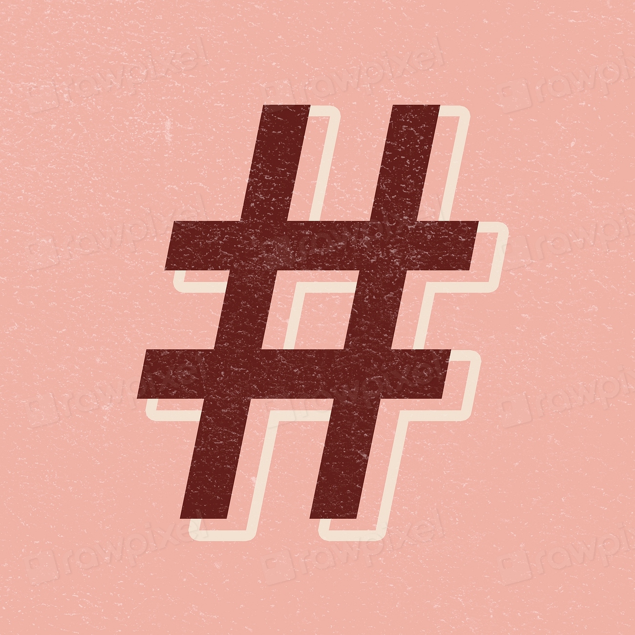 Hash sign symbol icon handwritten | Premium PSD - rawpixel