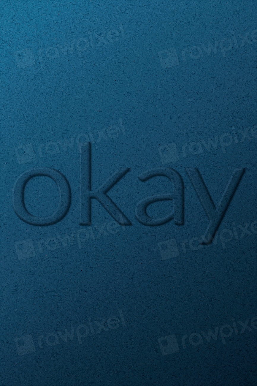 Word okay emboss typography paper | Free Photo - rawpixel