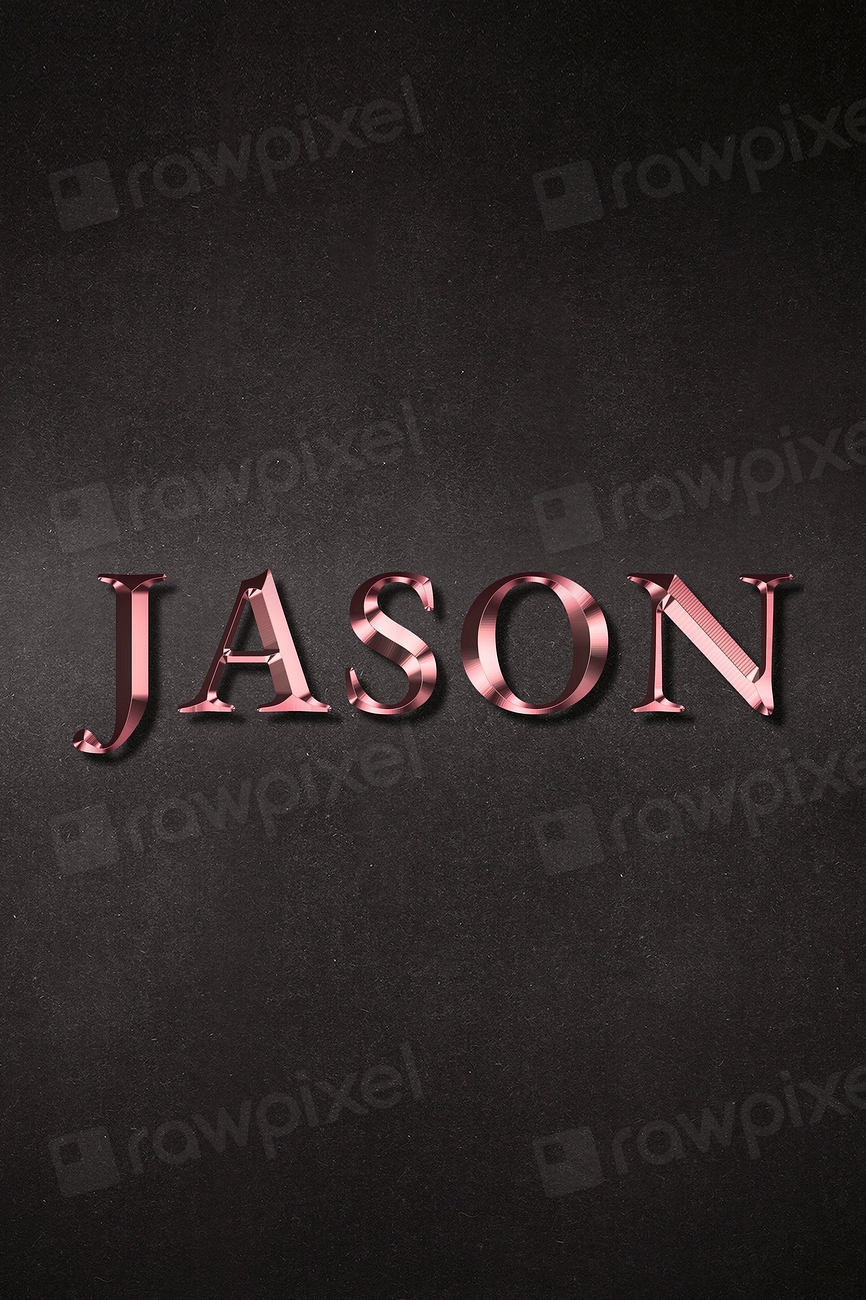 Jason typography rose gold design | Free Photo - rawpixel