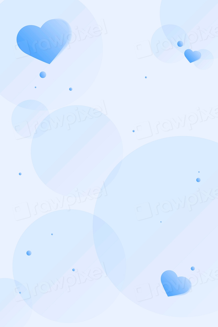 Vector cute heart bubble pattern | Free Vector - rawpixel