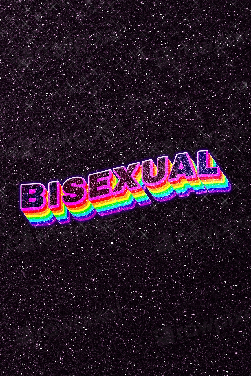 Bisexual rainbow 3D text typography | Free Photo - rawpixel