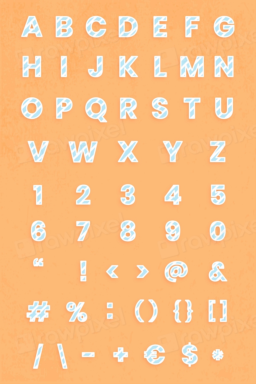 Letter number sign set vector | Premium Vector - rawpixel