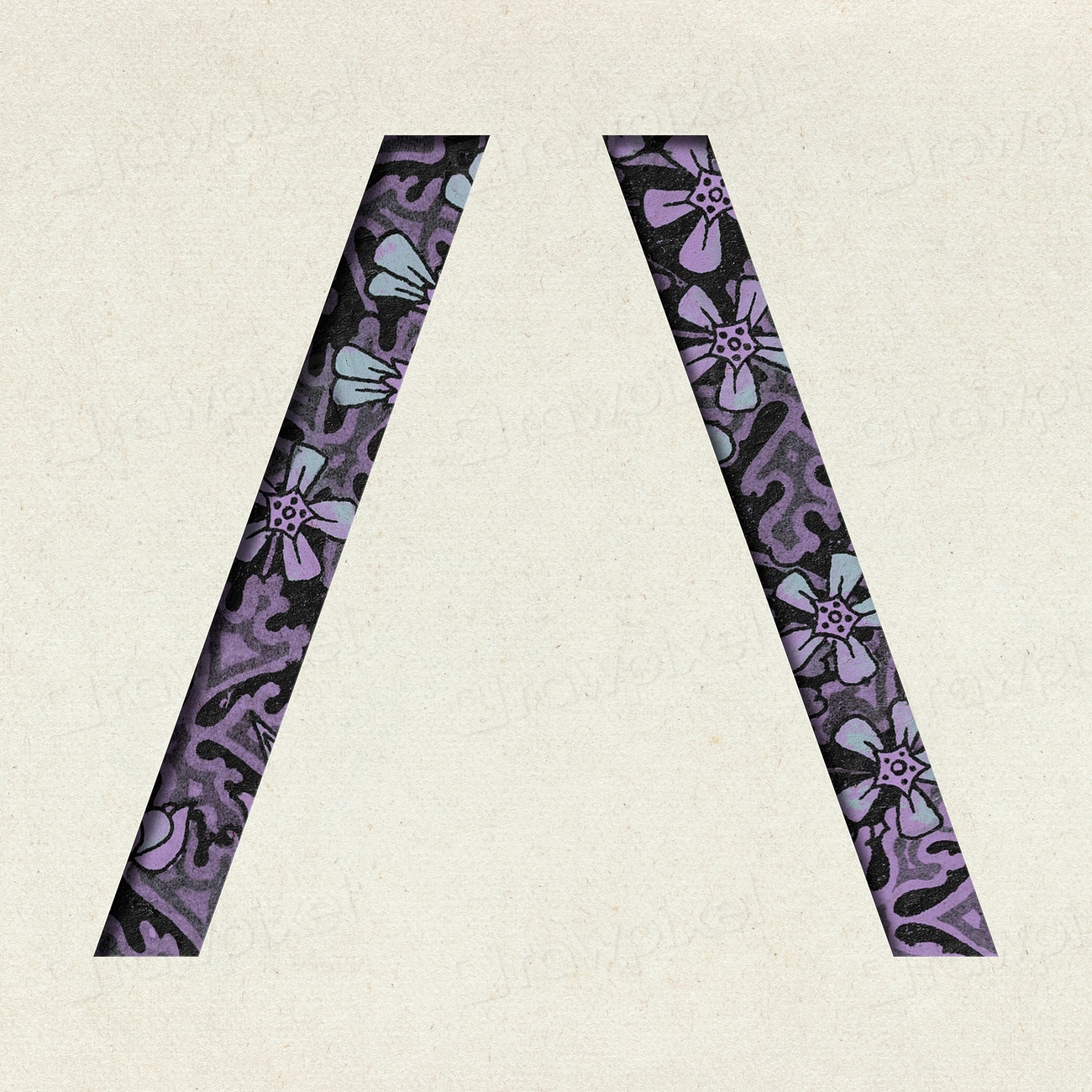 Vintage purple Slash and Backslash | Premium PSD - rawpixel