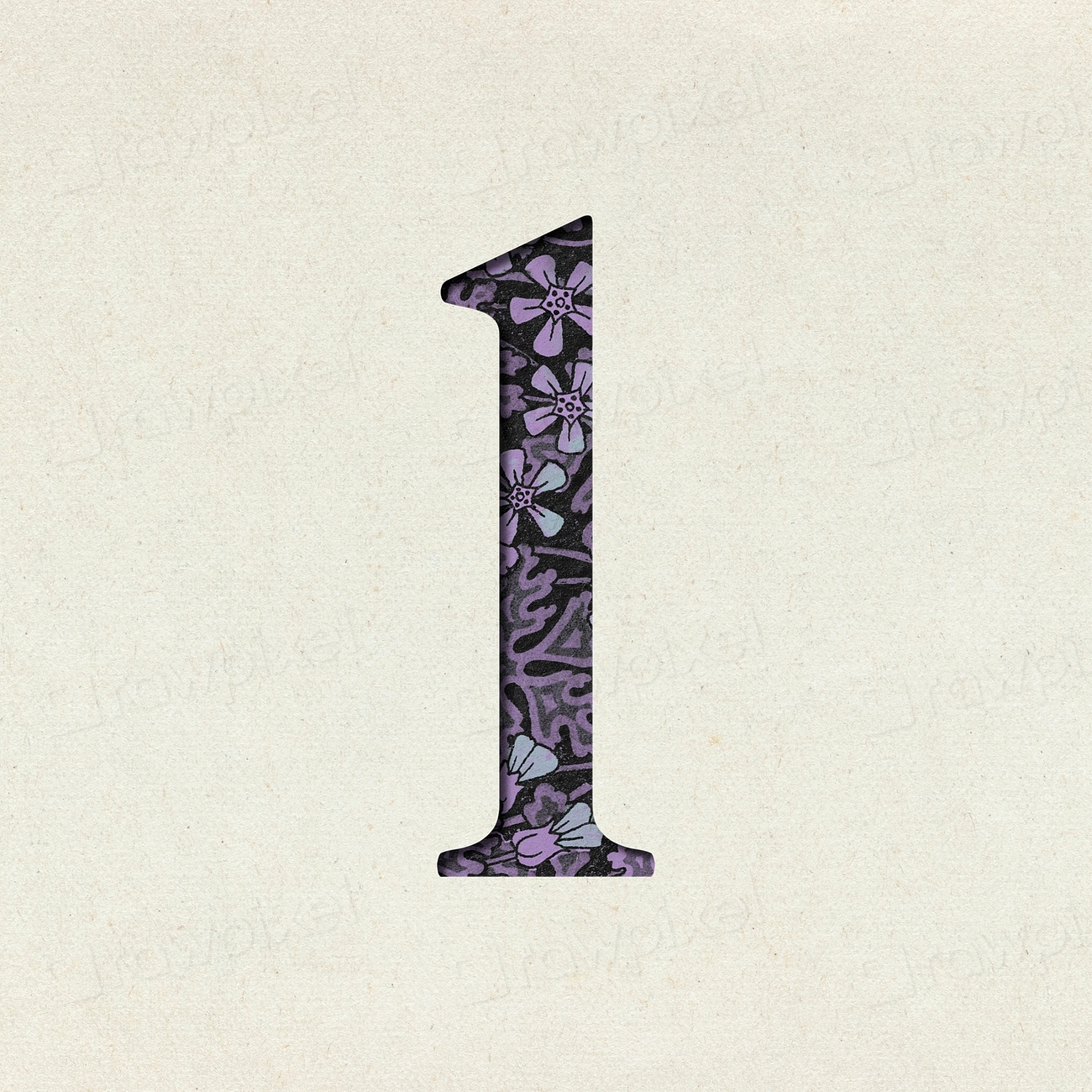 Vintage purple letter L psd | Premium PSD - rawpixel