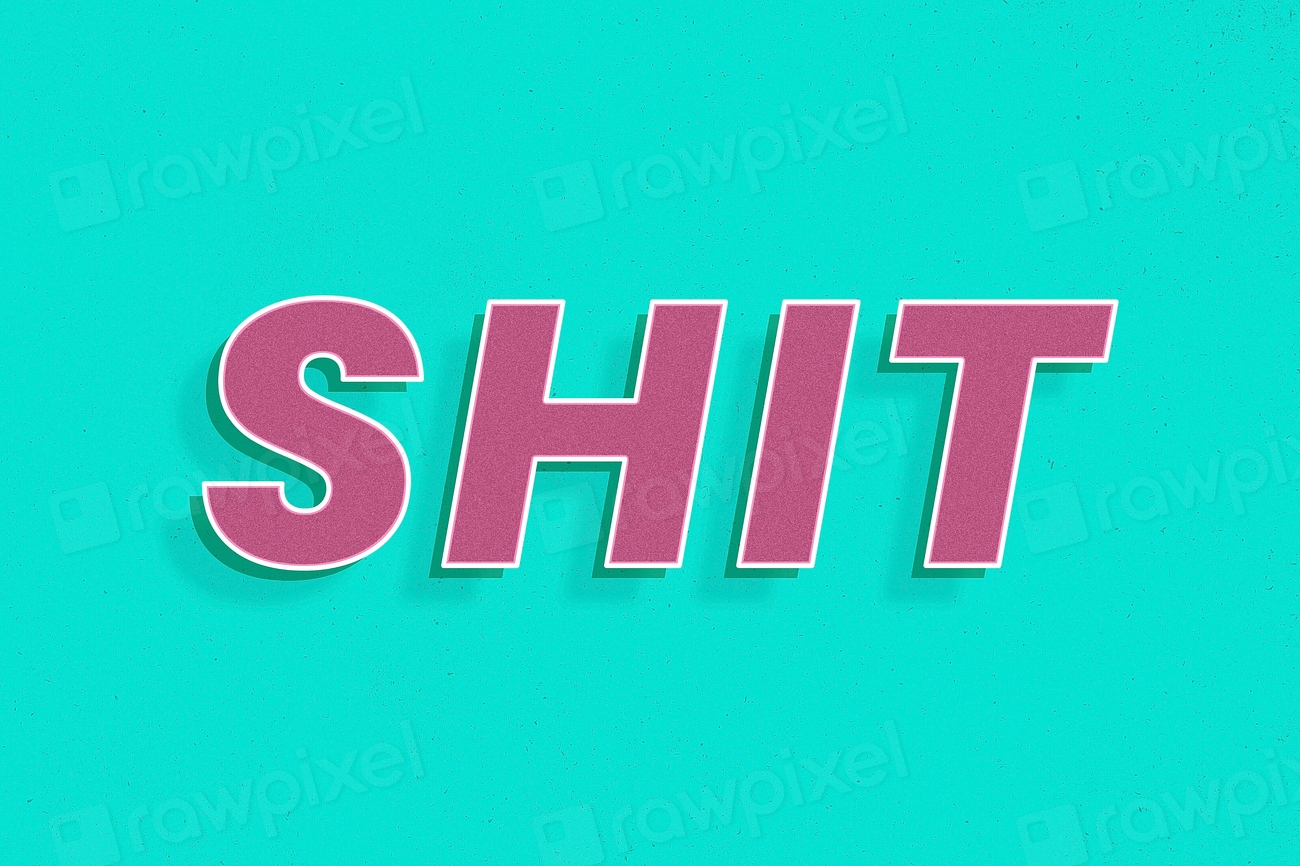 Retro shit text word art | Free Photo - rawpixel