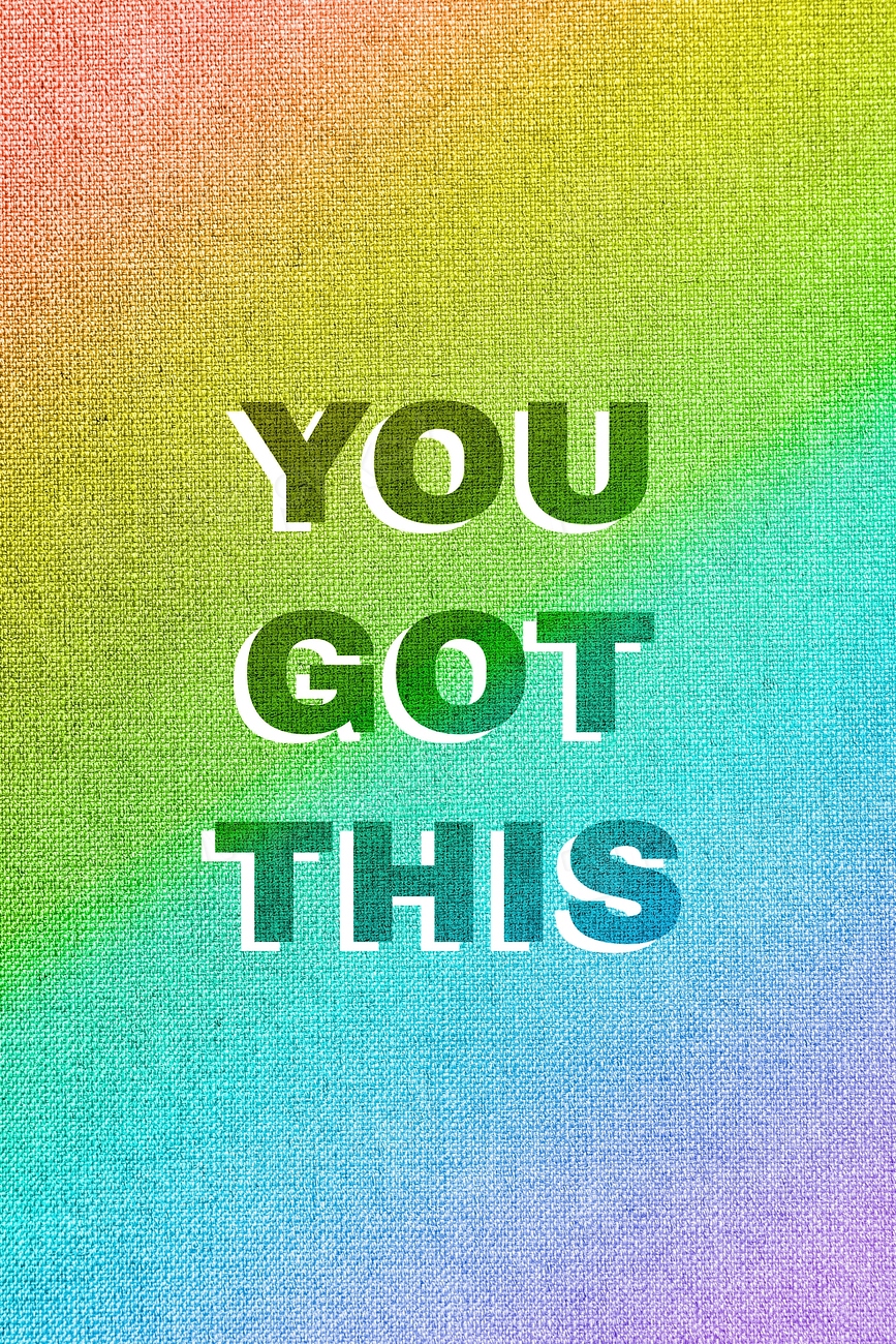 Rainbow you got this word | Free Photo - rawpixel