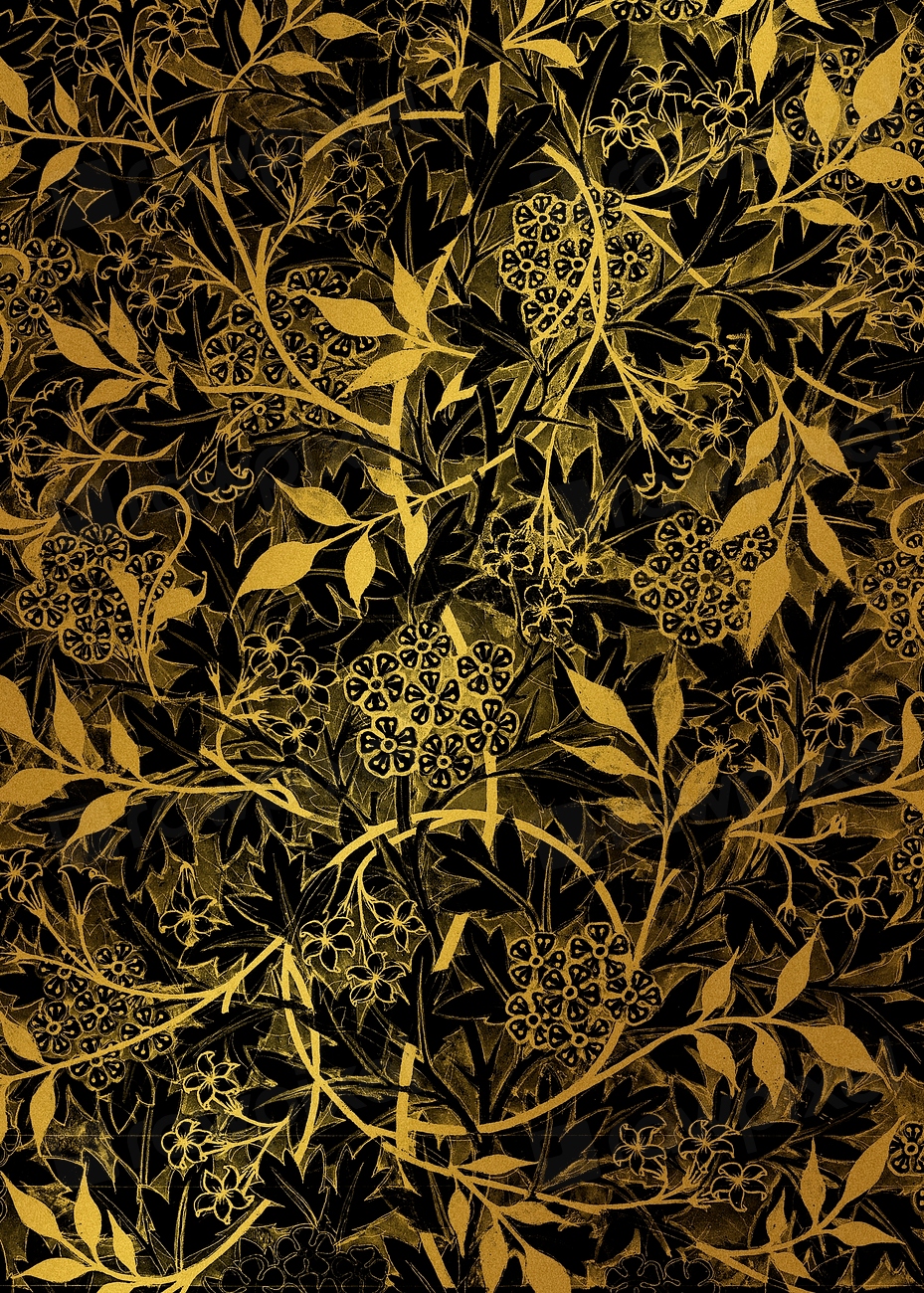 Vintage botanical pattern remix from artwork | Premium Photo - rawpixel