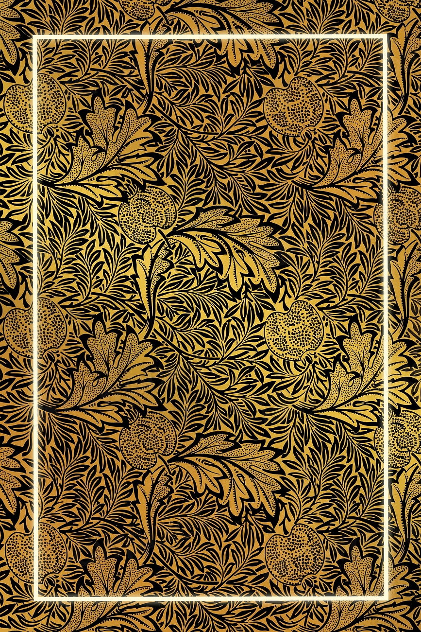 Luxury botanical frame pattern vector | Premium Vector - rawpixel