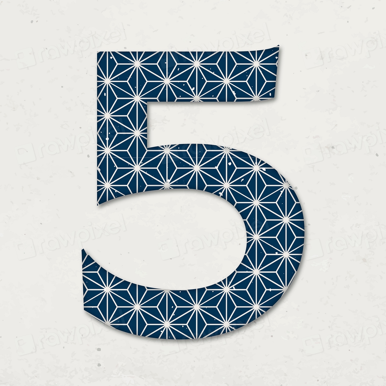 Geometric pattern five vector Japanese | Free Vector - rawpixel