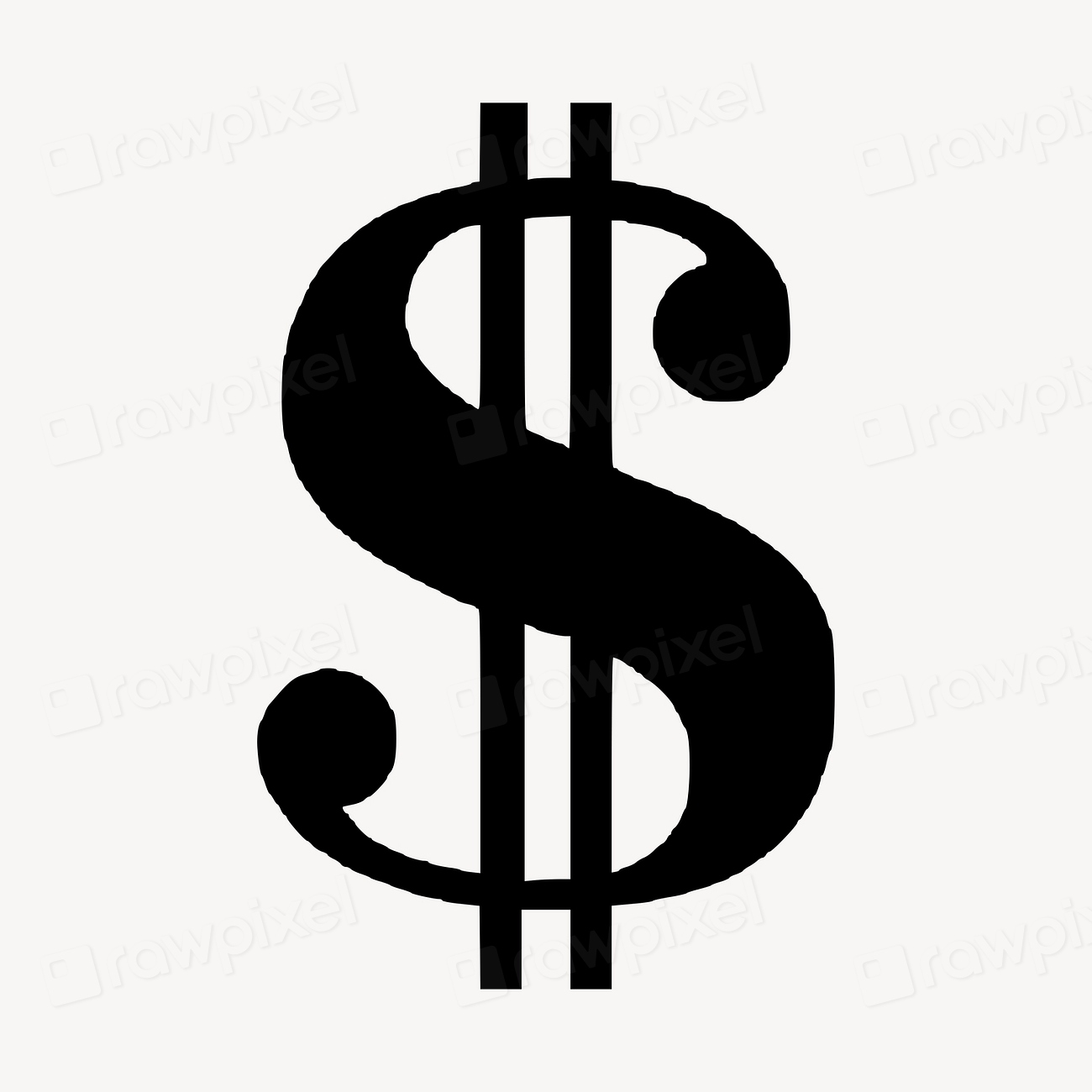 Dollar sign drawing, vintage illustration | Free PSD - rawpixel