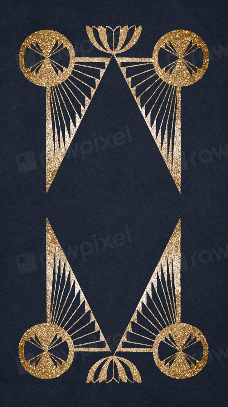 Vintage gold geometric art print, | Premium Photo - rawpixel