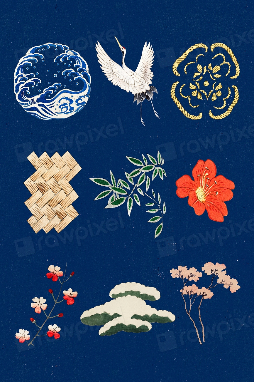 Japanese kamon ornamental element psd | Premium PSD - rawpixel