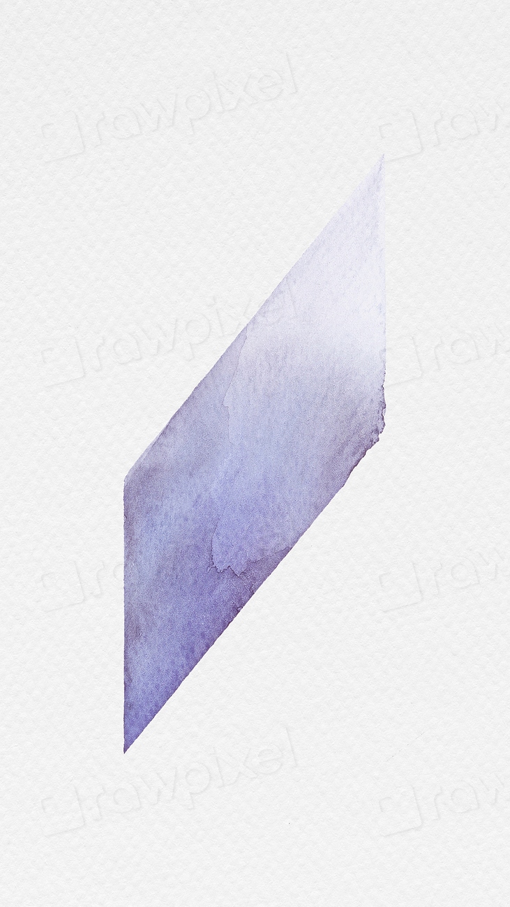 Geometric watercolor hand painted illustration | Premium PSD - rawpixel