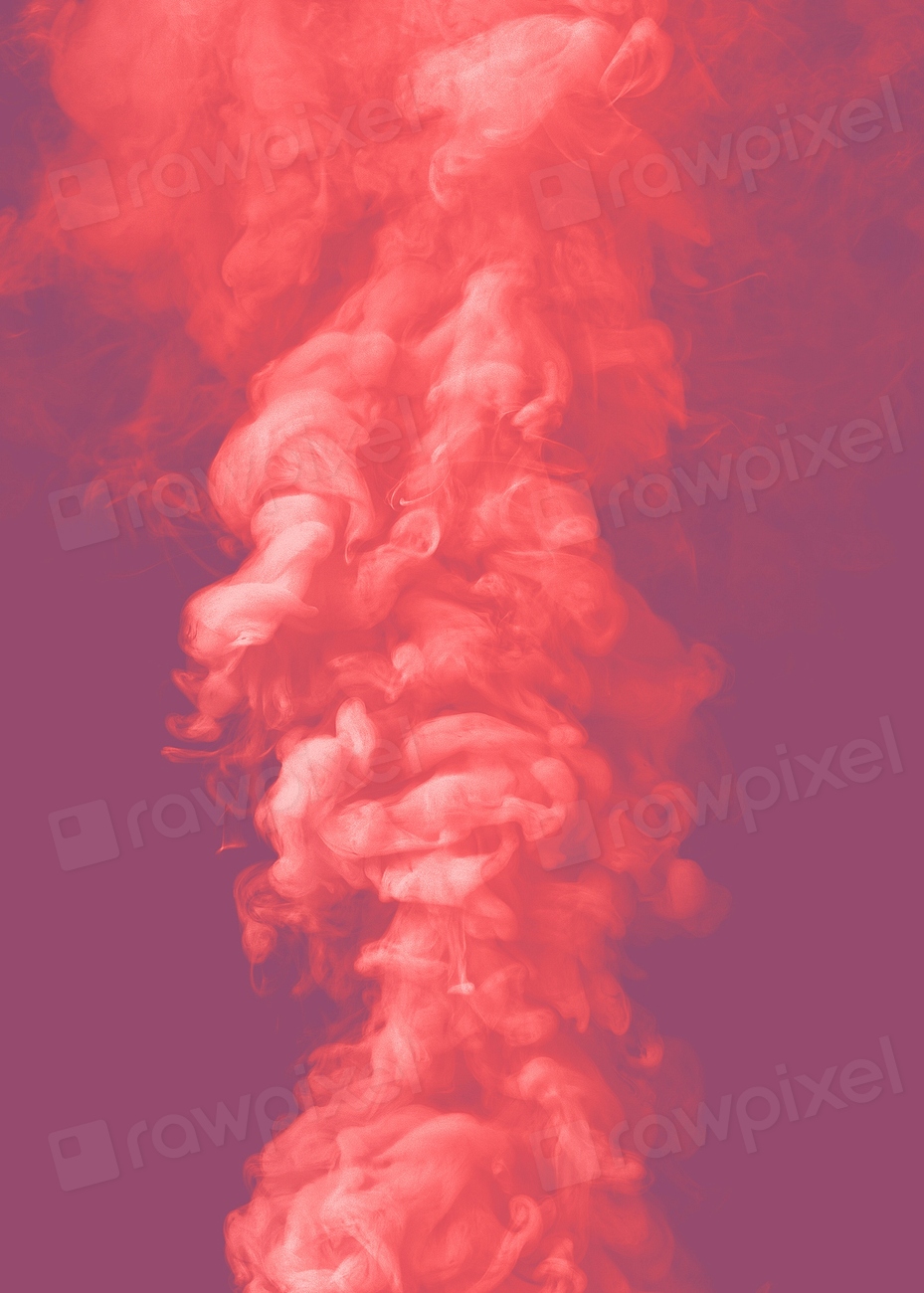 Coral red smoke effect design | Premium PSD - rawpixel