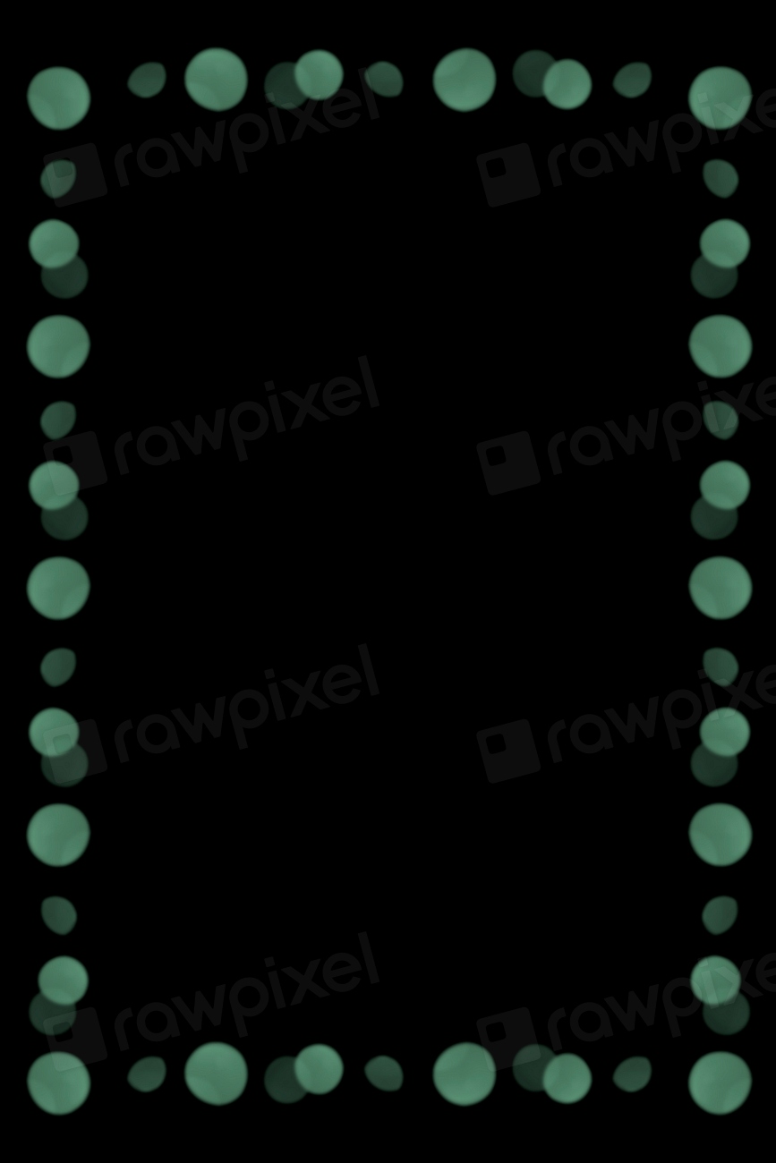 Dark green dotted frame design | Premium PSD - rawpixel