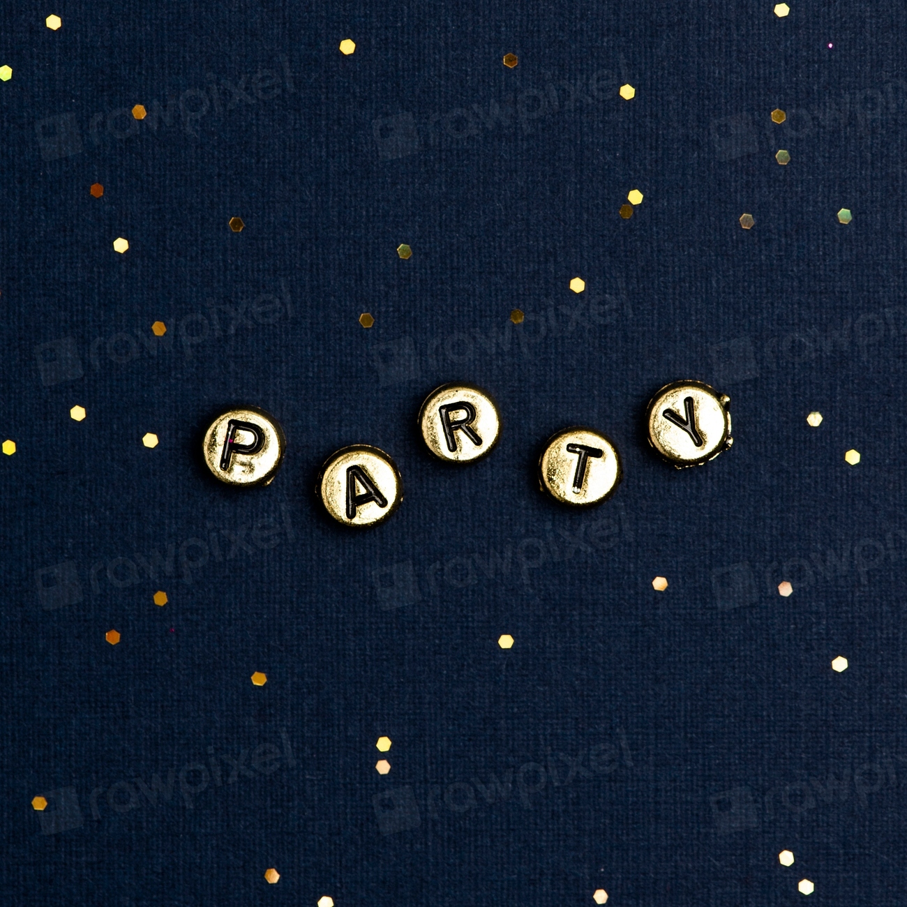 PARTY word alphabet letter beads | Free Photo - rawpixel