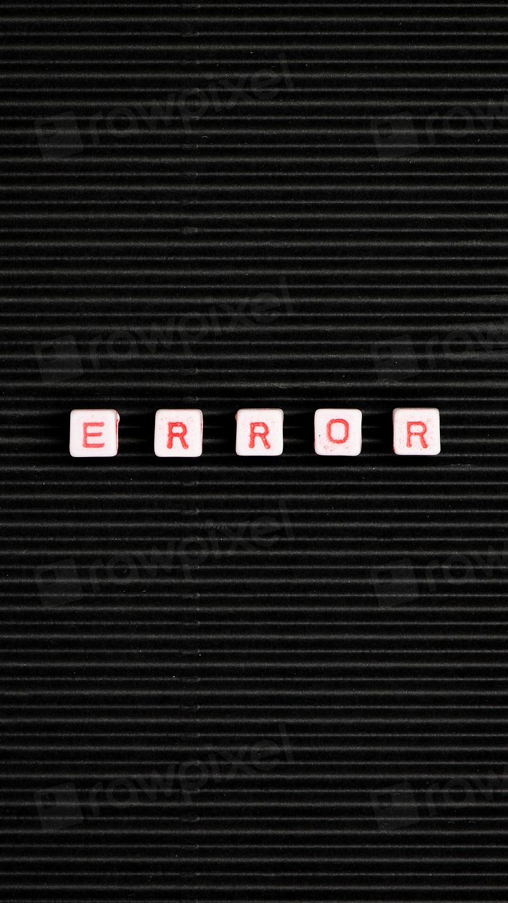 ERROR lettering beads word typography | Free Photo - rawpixel