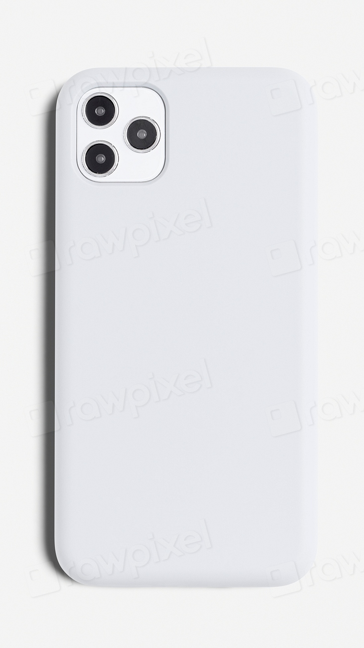 White smartphone case product showcase | Premium Photo - rawpixel