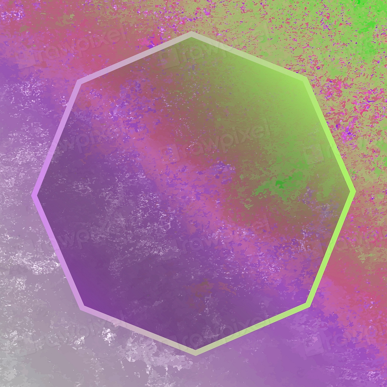 Octagon frame colorful background vector | Premium Vector - rawpixel