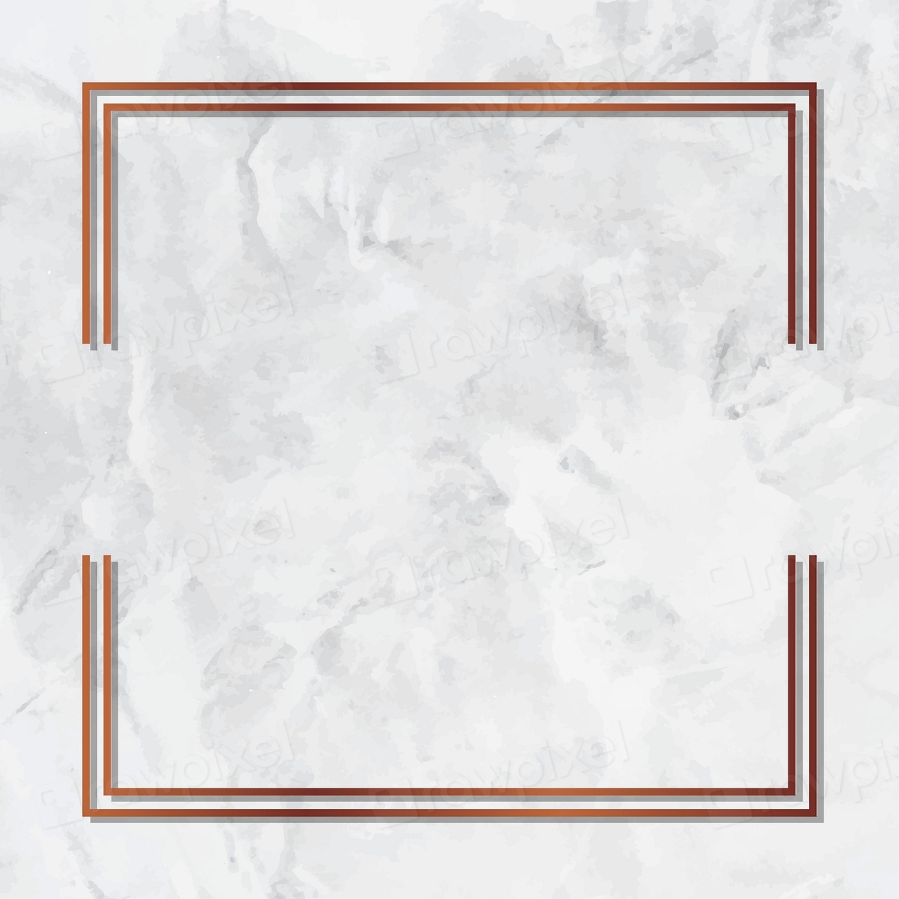 Square copper frame on white | Premium Vector - rawpixel