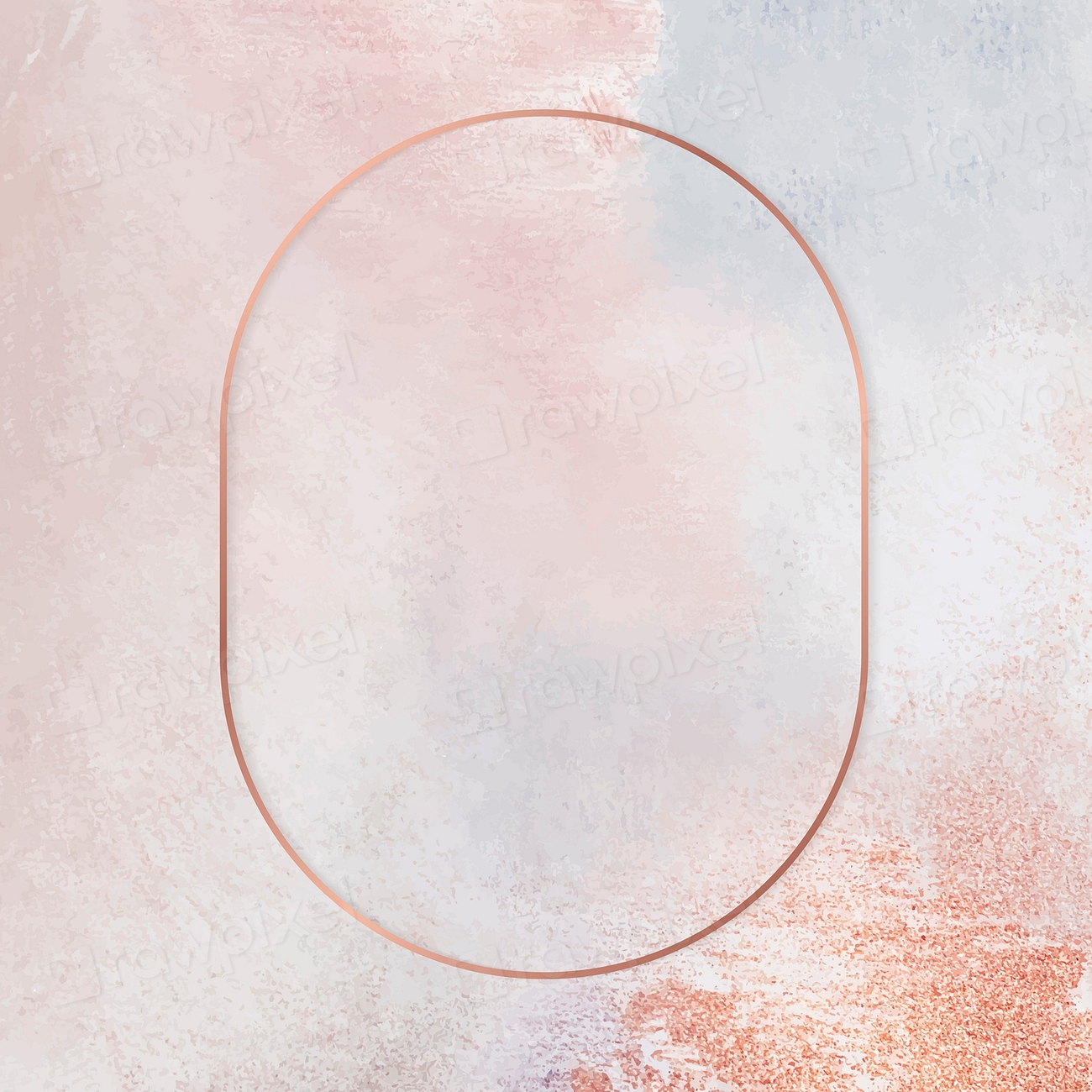 Oval copper frame pastel background | Premium Vector - rawpixel