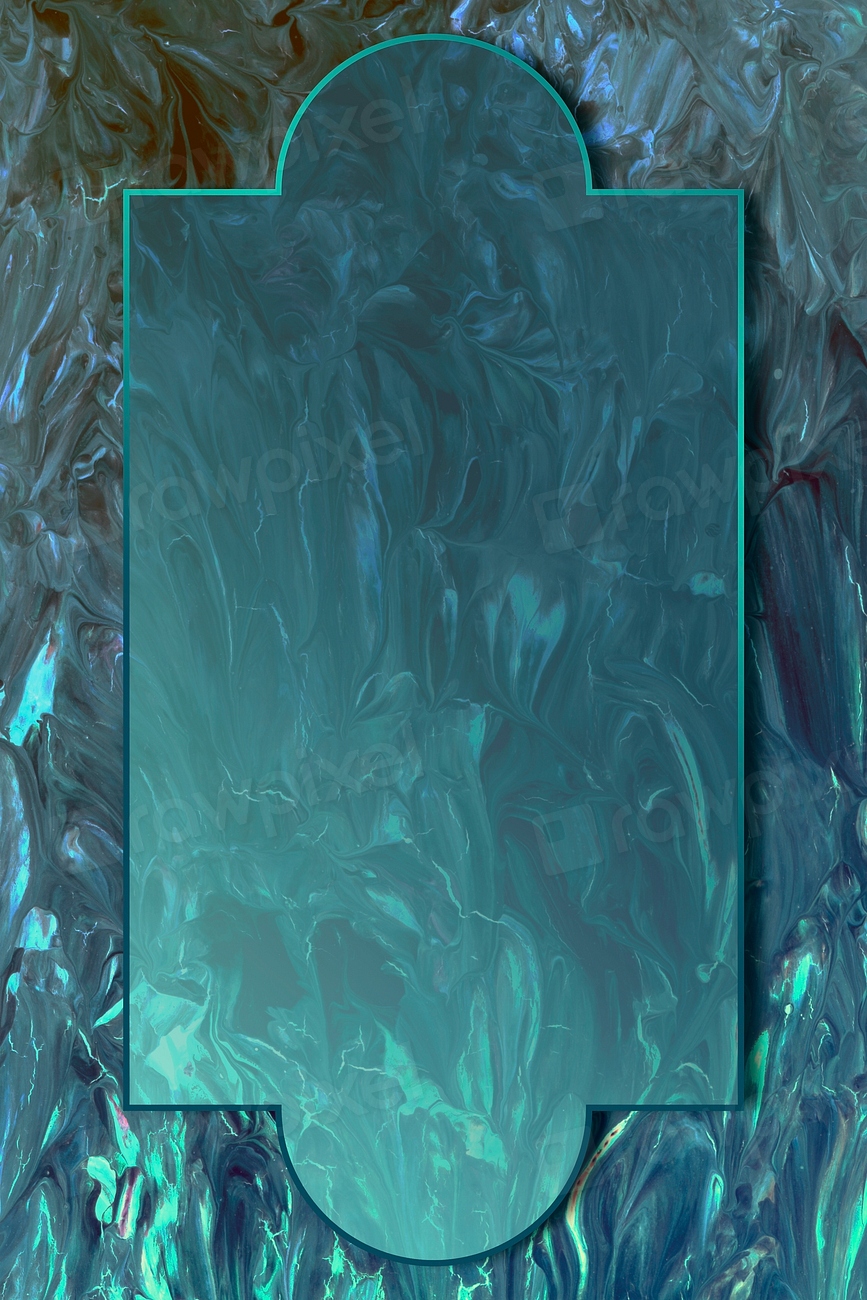 Teal frame on abstract background | Premium PSD - rawpixel
