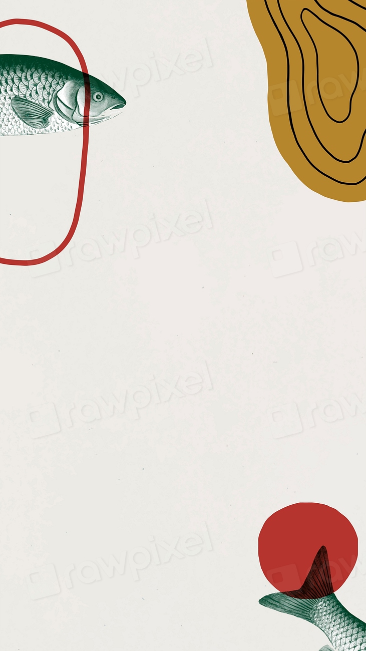 Vintage fish frame art vector | Premium Vector - rawpixel