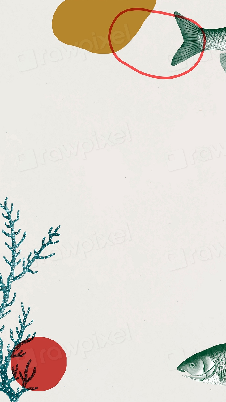 Vintage fish frame art vector | Premium Vector - rawpixel