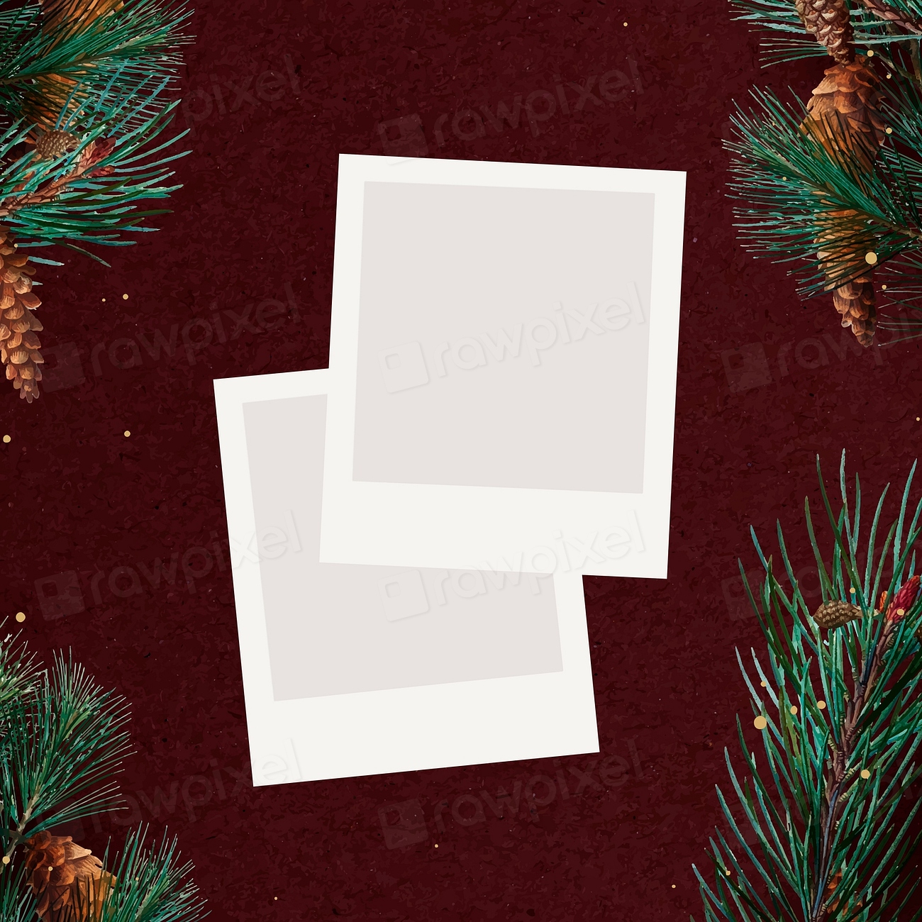 Festive blank Christmas social ads | Premium Vector - rawpixel