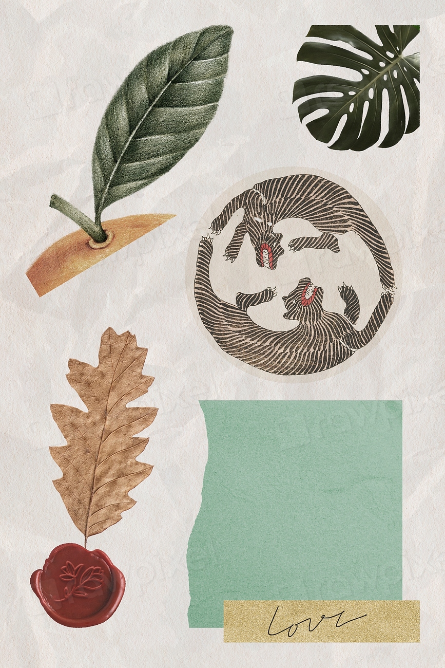 Vintage and cool sticker set | Premium Photo - rawpixel