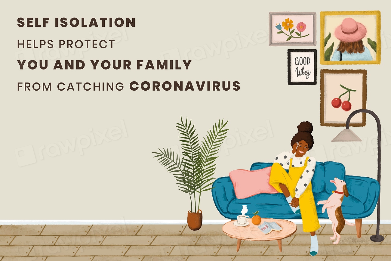 Woman home self isolation. This | Free Photo - rawpixel