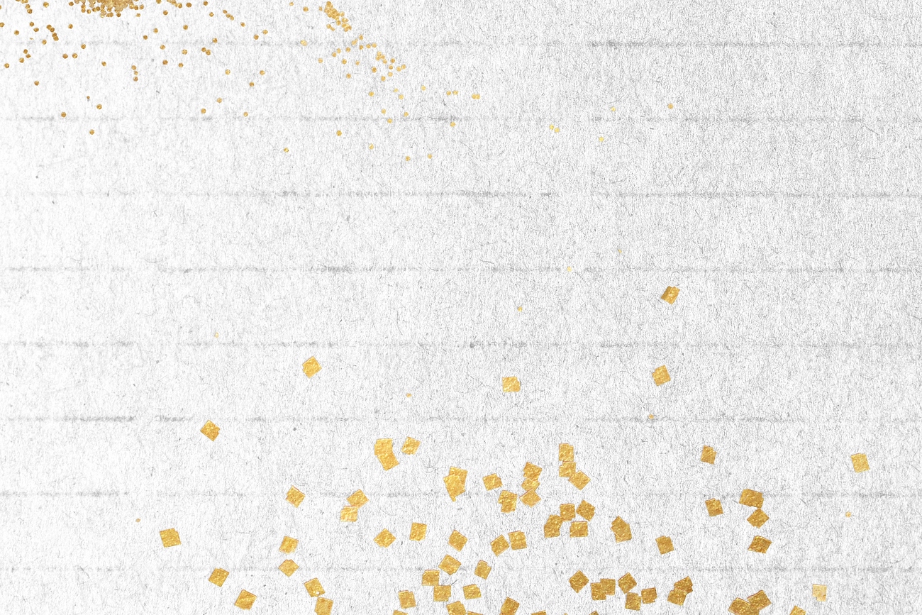 Gold glitter white lined paper | Premium PSD - rawpixel