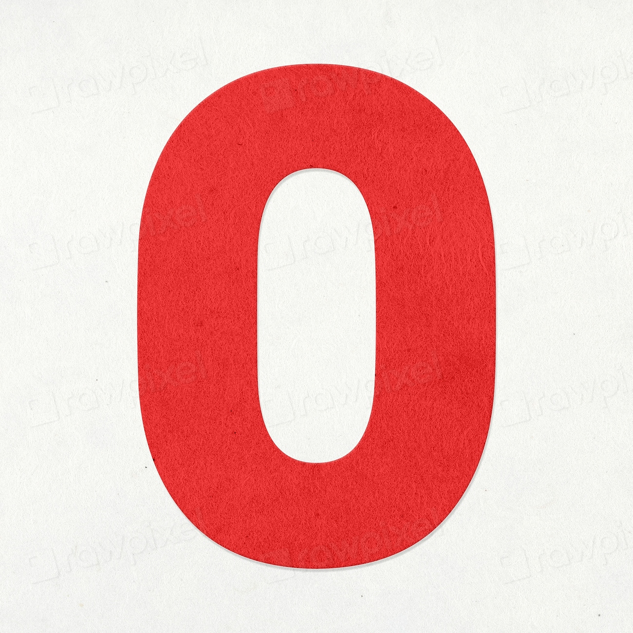 Red number zero sticker design | Premium PSD - rawpixel