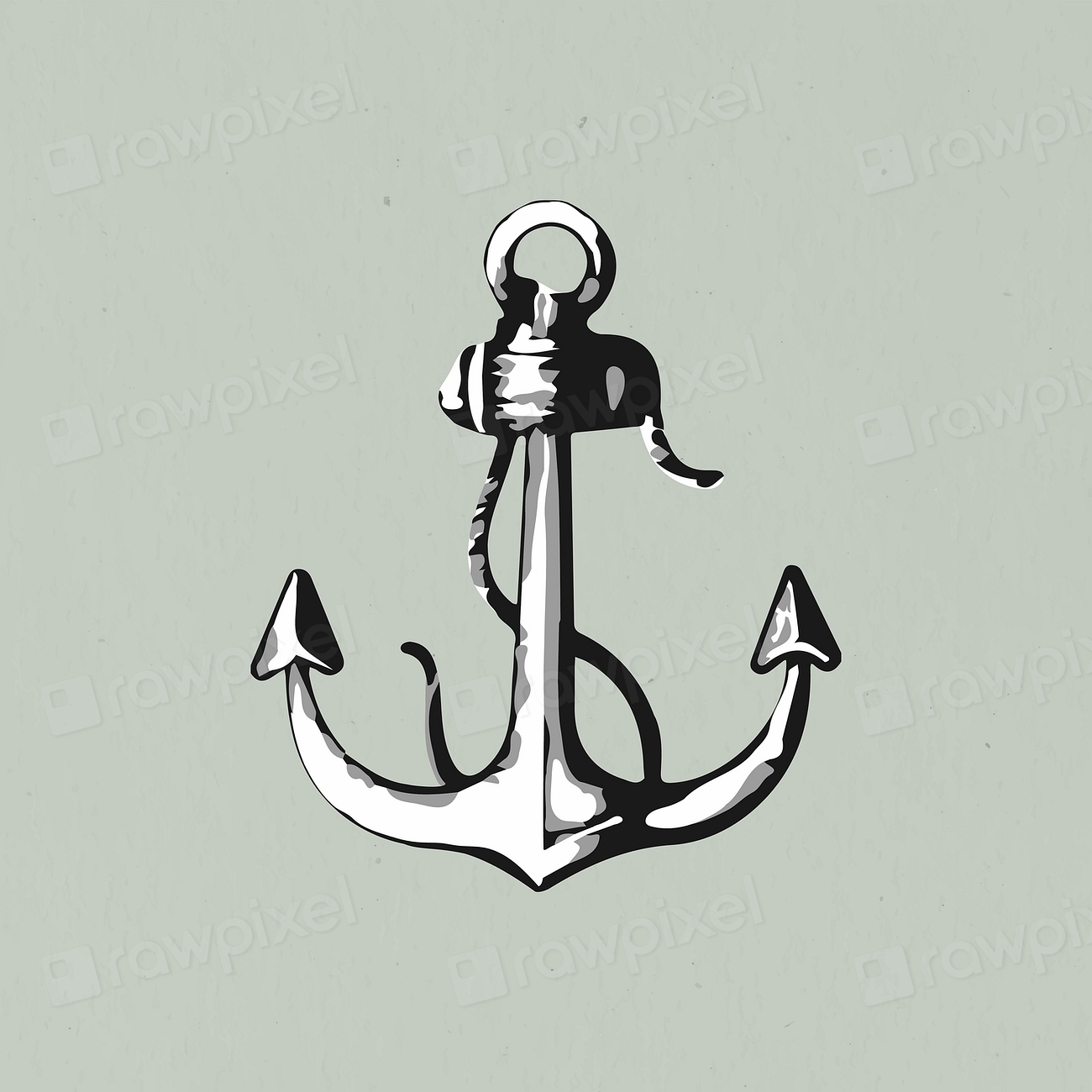 Vectorized anchor design element | Free Vector - rawpixel