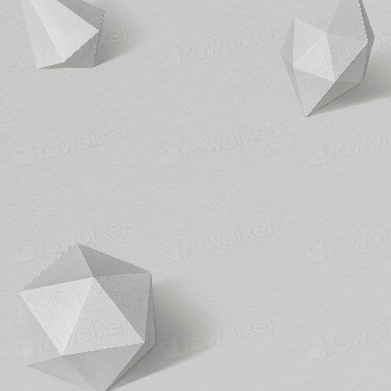 Gray geometric paper craft design | Free Photo - rawpixel