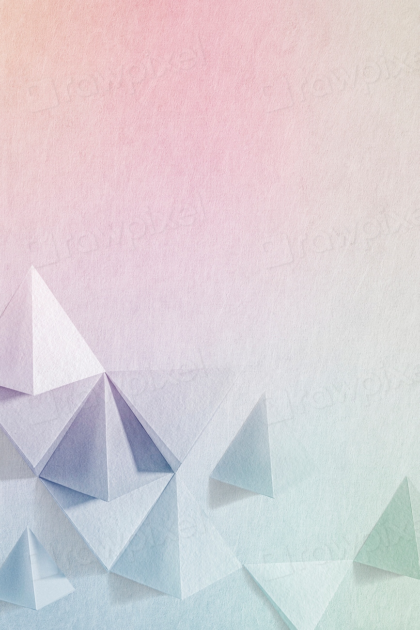 Geometric Paper Craft Design Background | Free Psd - Rawpixel