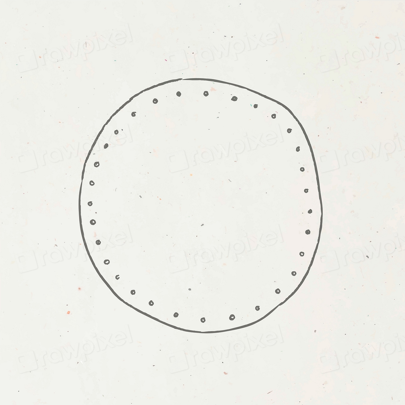 Round doodle sticker design element | Premium Vector - rawpixel