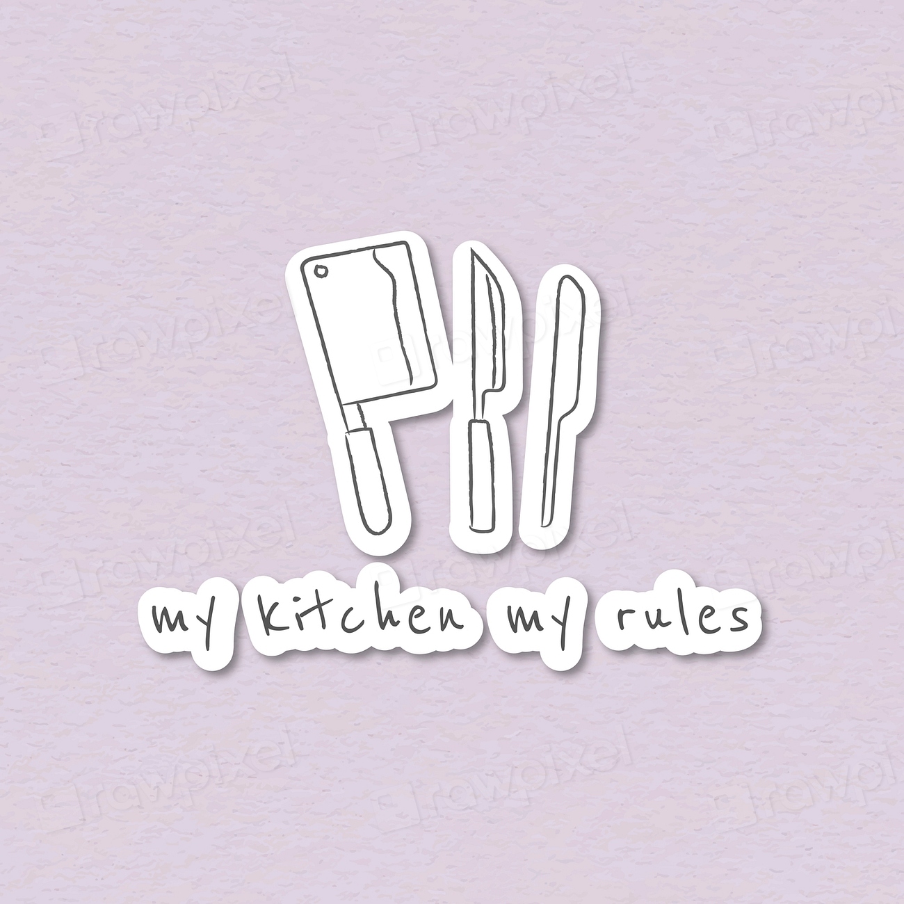 Set of knives sticker vector | Premium Vector - rawpixel